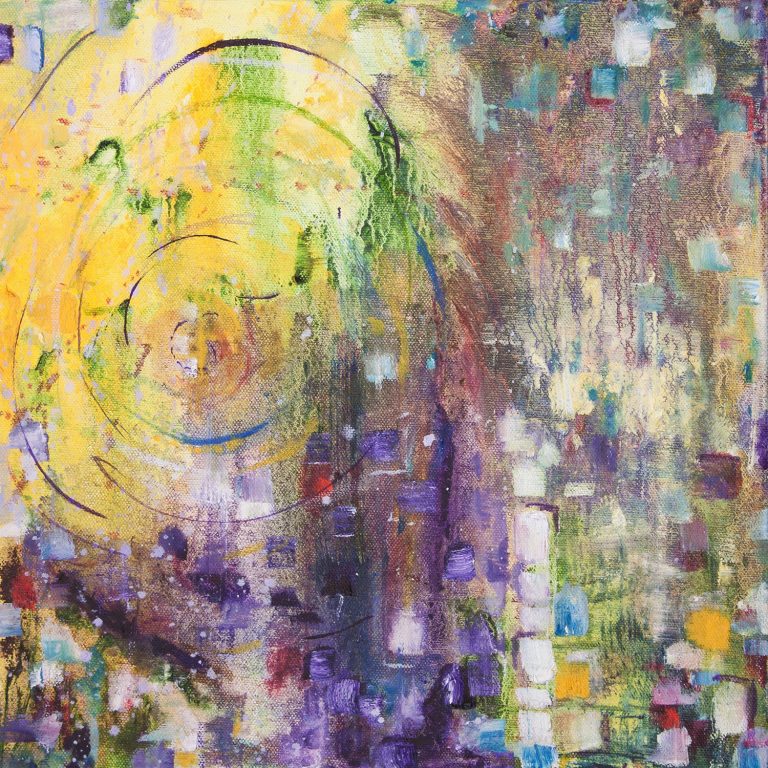 Melissa Pinney - Sunlight and City Lights - A Colorful Abstract Oil ...